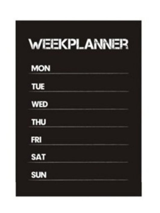 Diy Week Planner Chalkboard Calendar Vinyl Planner Mural Wallpaper Rem ...