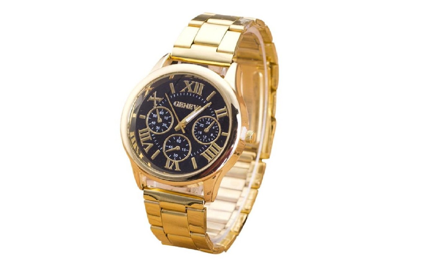 Roman Numerals Quartz Stainless Steel Luxury Watch – sparklingselections