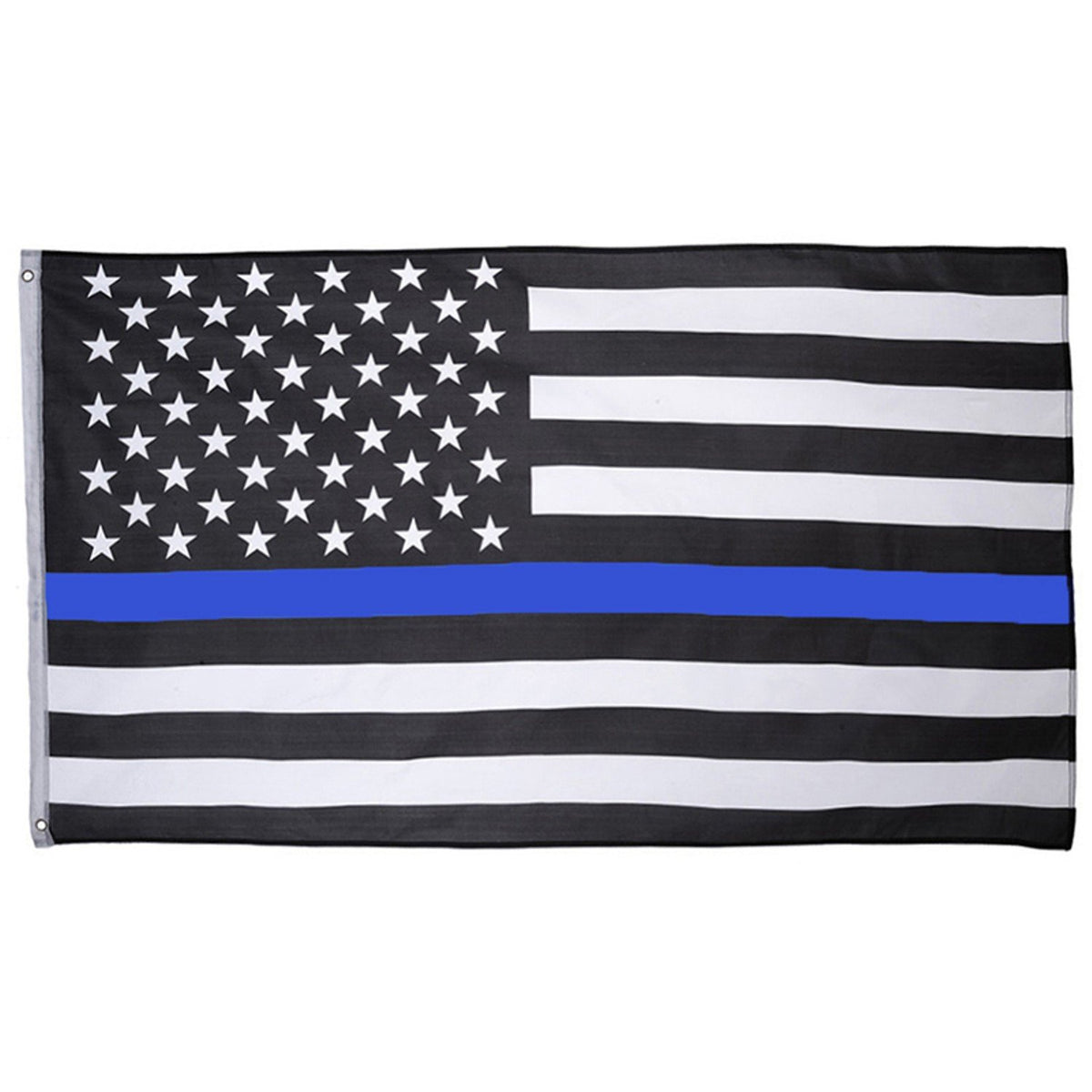 Thin Blue Line American Flag With Grommets – sparklingselections