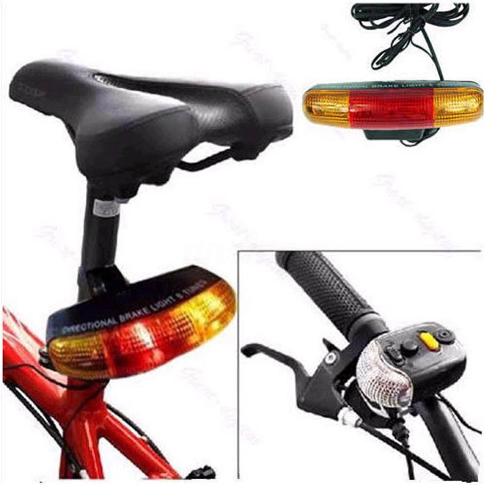7 LED Bicycle Turn Signal Directional Brake Light Lamp 8 sound Horn ...