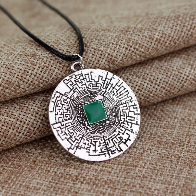 The Maze Runner Retro Rope Leather Pendant Necklace Ladies High Qualit ...