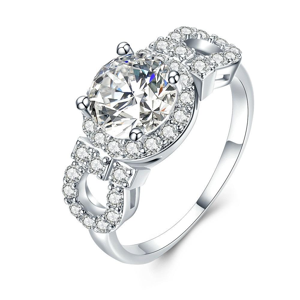 New Round 2 Carat White Color CZ Engagement Ring – sparklingselections