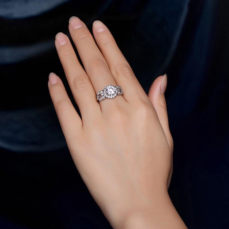 New Round 2 Carat White Color CZ Engagement Ring – sparklingselections