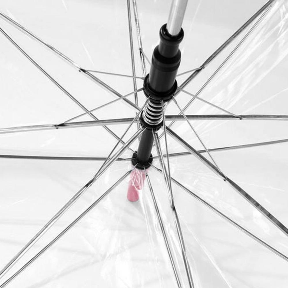 Plastic EVA Transparent Lovely Princess Rain Parasol Pink Umbrella ...