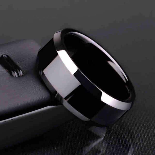 Titanium Black Ring for Men – sparklingselections