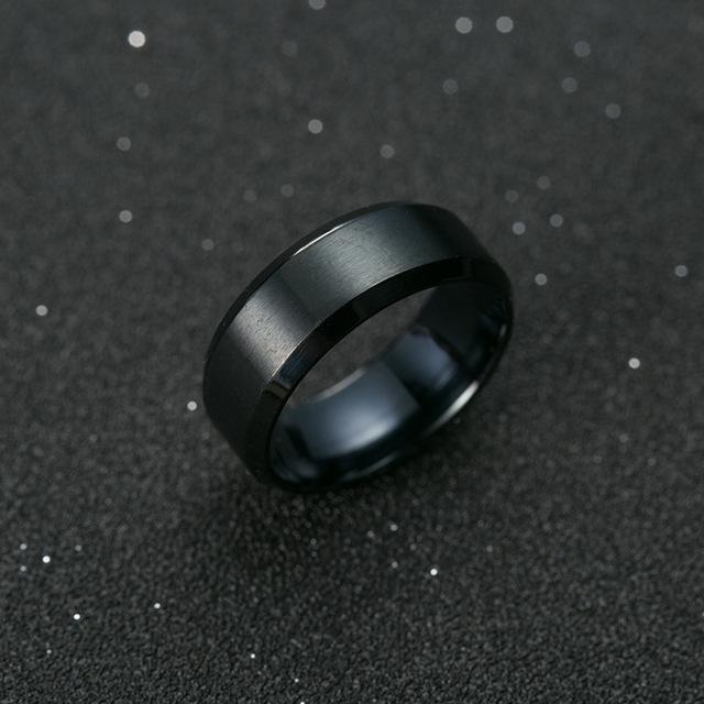 Titanium Black Ring for Men – sparklingselections