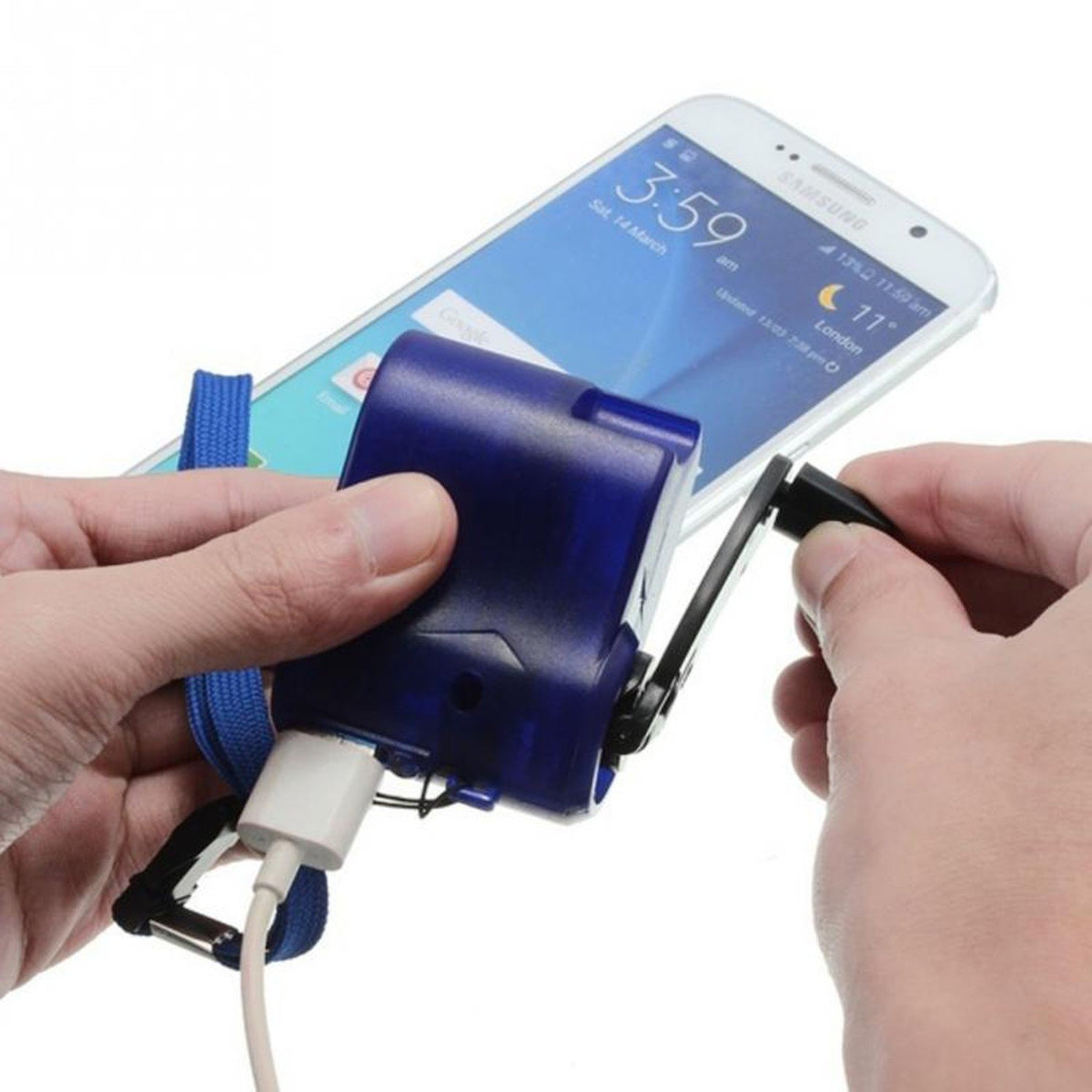 Portable Hand Power Dynamo Hand Crank USB Charging – sparklingselections