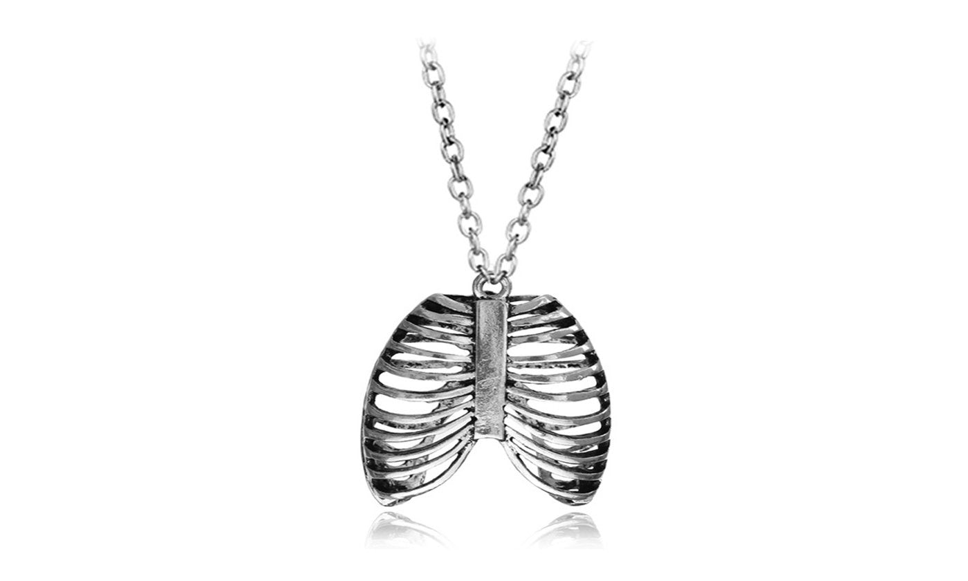 Anatomy Anatomical Human Rib Cage Body Chest Necklace – sparklingselections