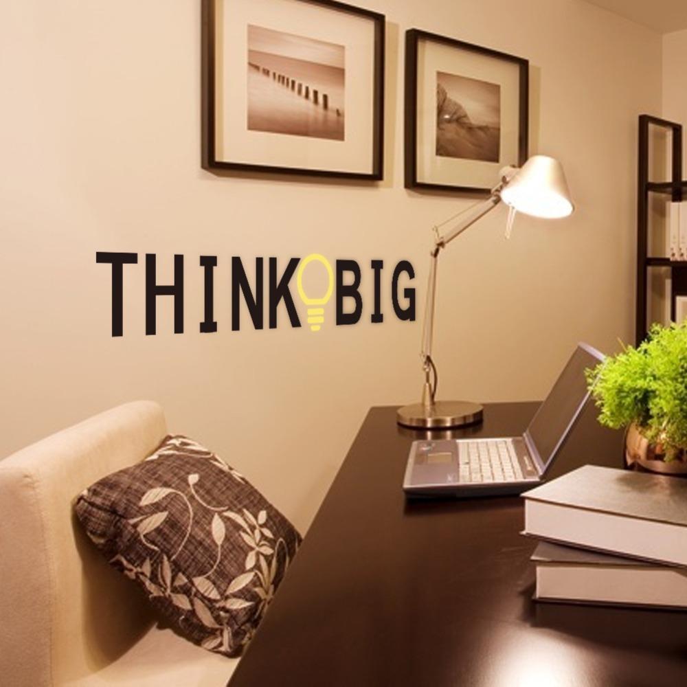 THINK BIG Quotes Vinyl Quotes Wall Stickers – sparklingselections