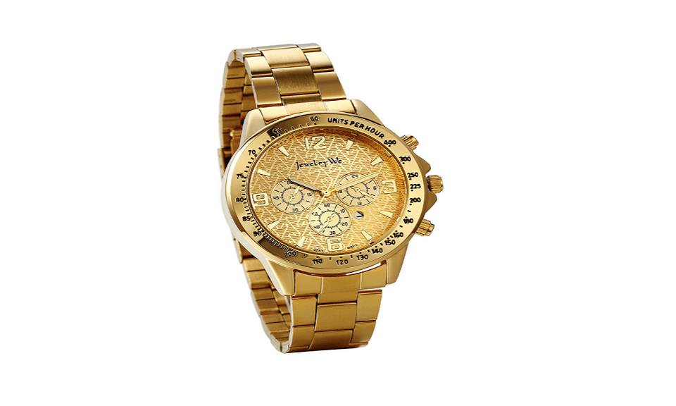 New Luxury Calendar Dial Military Gold Watches for Men ...