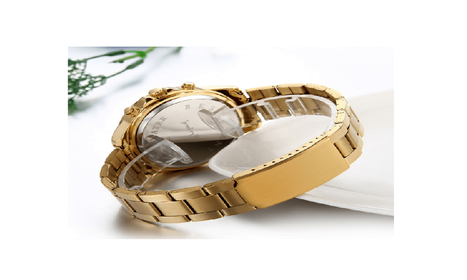 New Luxury Calendar Dial Military Gold Watches for Men ...