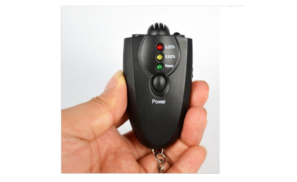 Portable Red Light LED Flashlight Alcohol Breath Tester Keychain ...