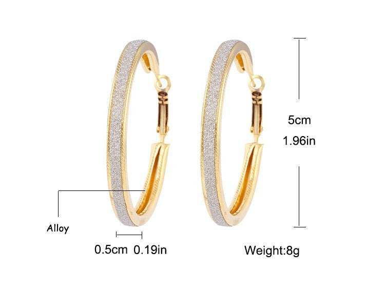 Large Round Loop Earring for Women – sparklingselections