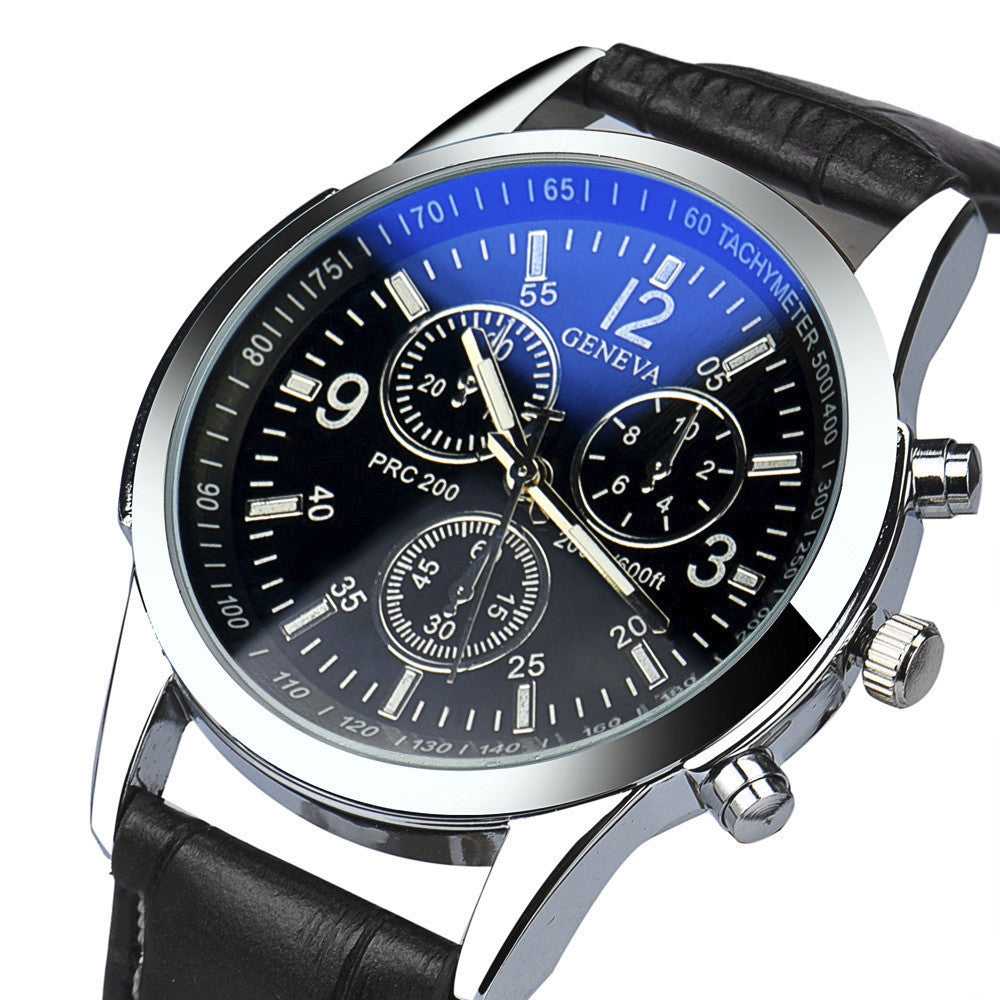 Faux Leather Analog Watches for Men – sparklingselections