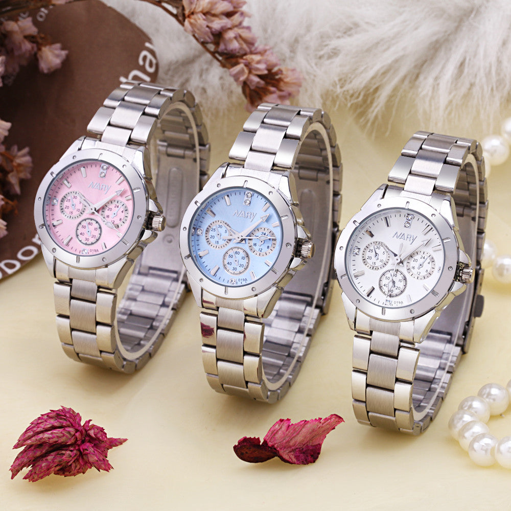 Stainless Steel Quality Diamond Ladies Quartz Watch – sparklingselections