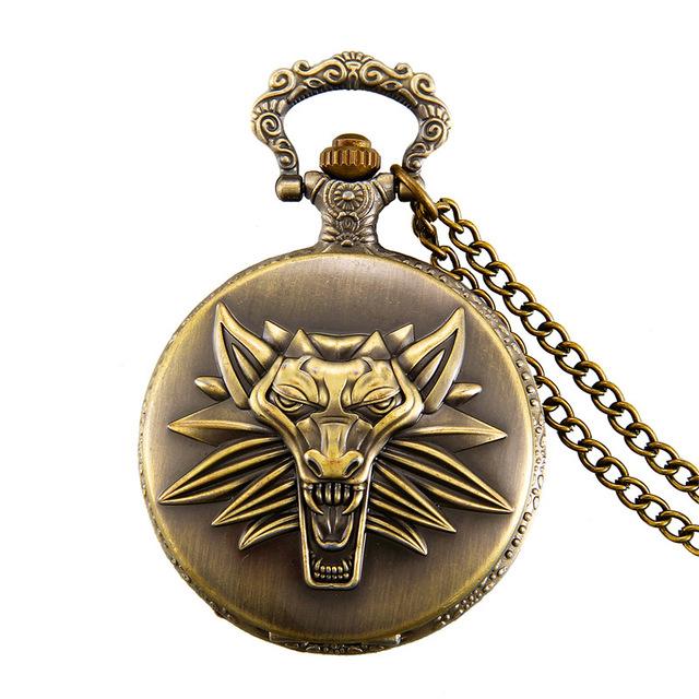 Men's Vintage Werewolf Bronze Quartz Pocket Watch – sparklingselections