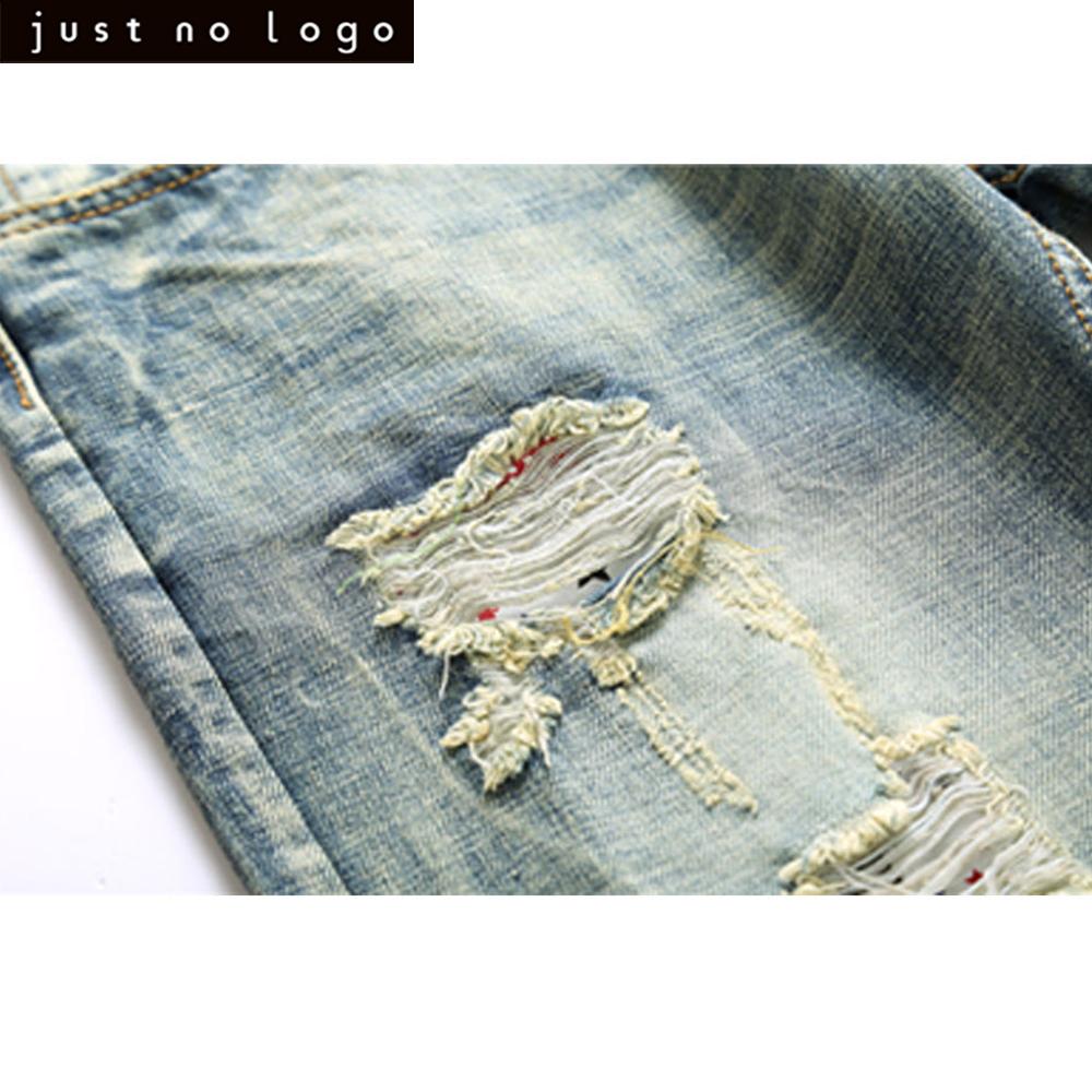 Distressed Straight Destroyed Ripped Jeans for Men's – sparklingselections