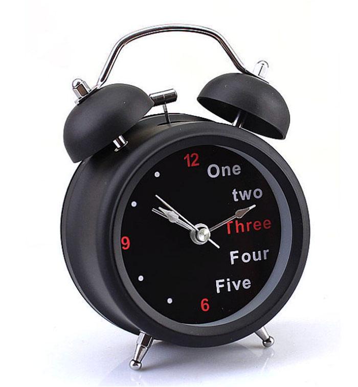 Classic Number Retro Double Bell Desk Table Alarm Clock ...