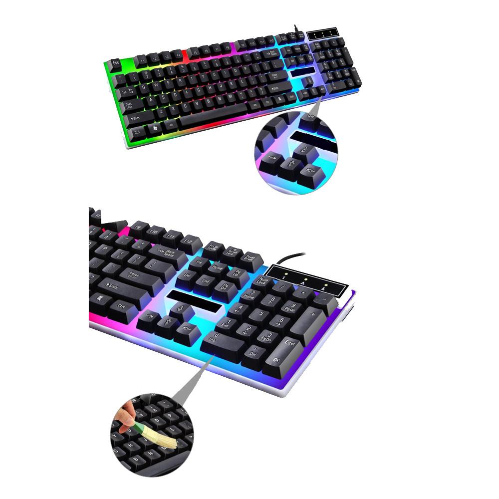 New Stylish Rainbow Back Lite Wired keyboard – sparklingselections