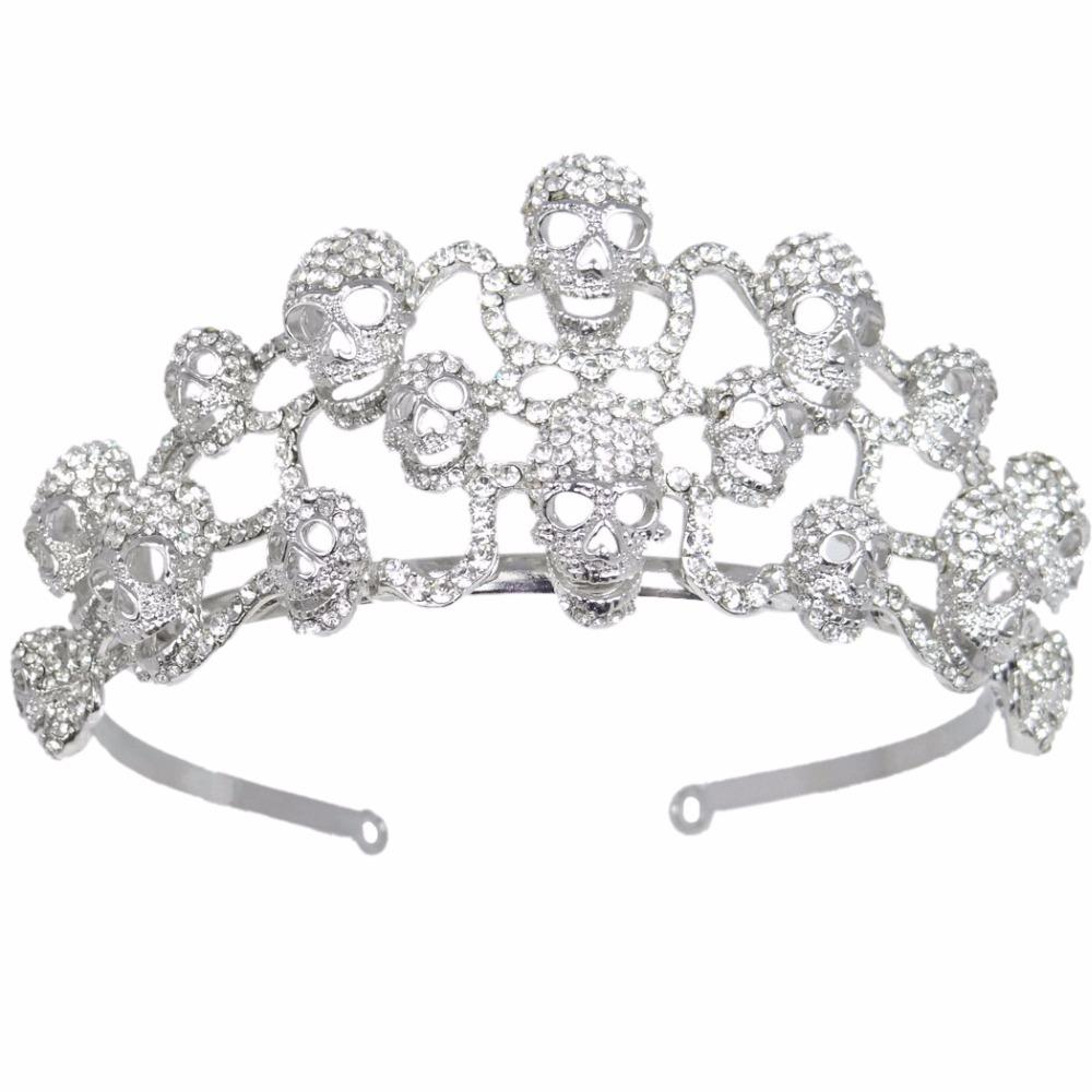 Women's Skull Bone Skeleton Hairband Head Tiara Crown – sparklingselections