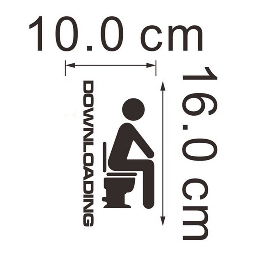 Removable Quote Lettering Downloading Toilet Home Mural Decor ...