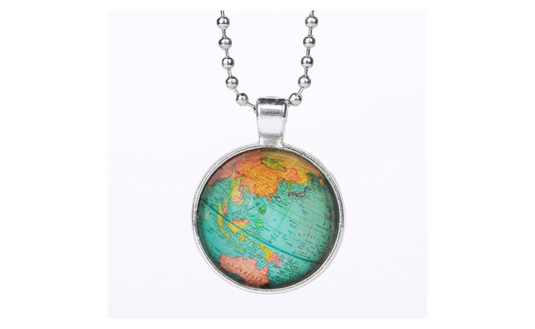 Vintage Globe Planet Earth World Map Pendant Necklace – sparklingselections